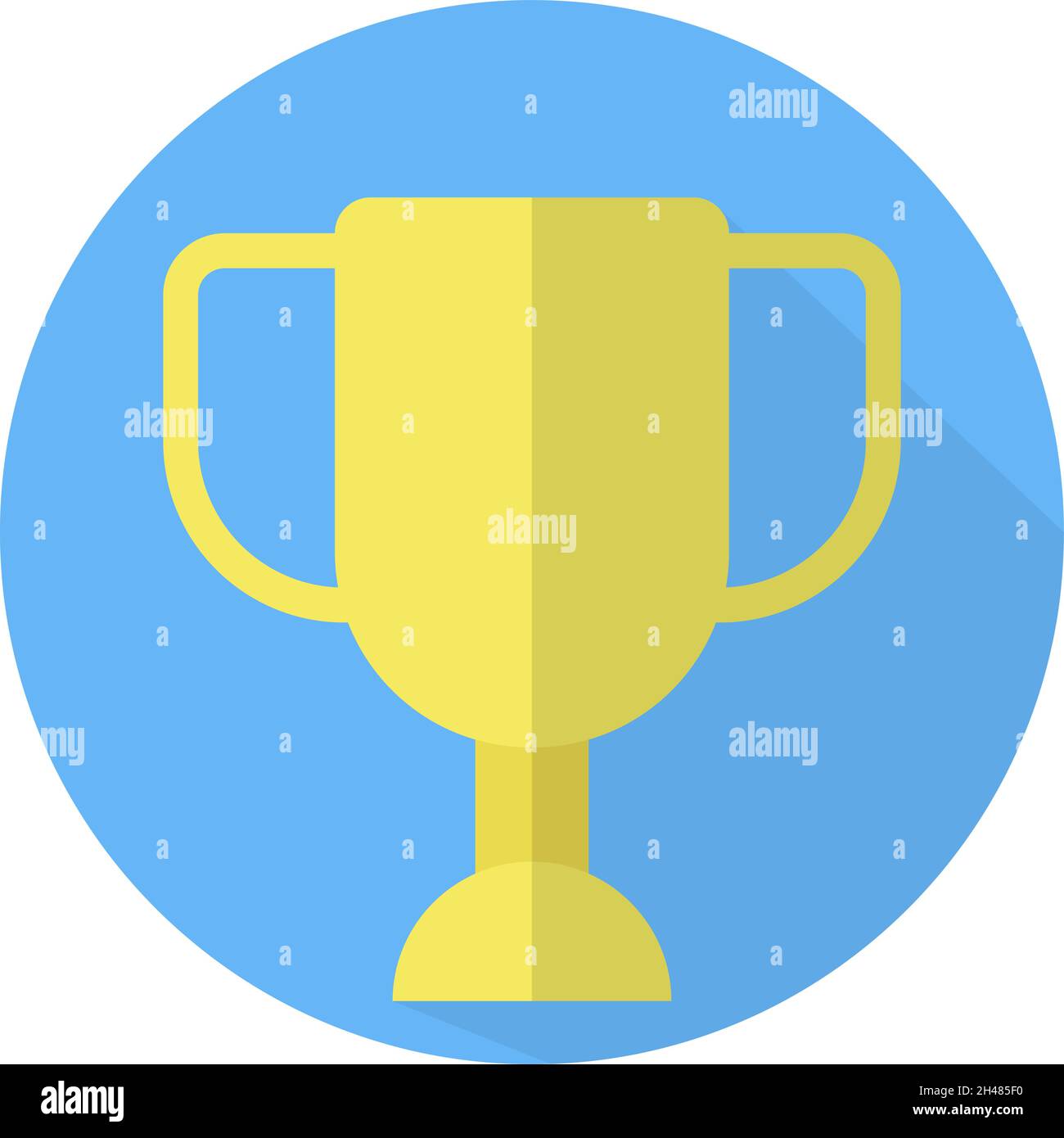 Golden cup, illustration, vector, on a white background Stock Vector ...