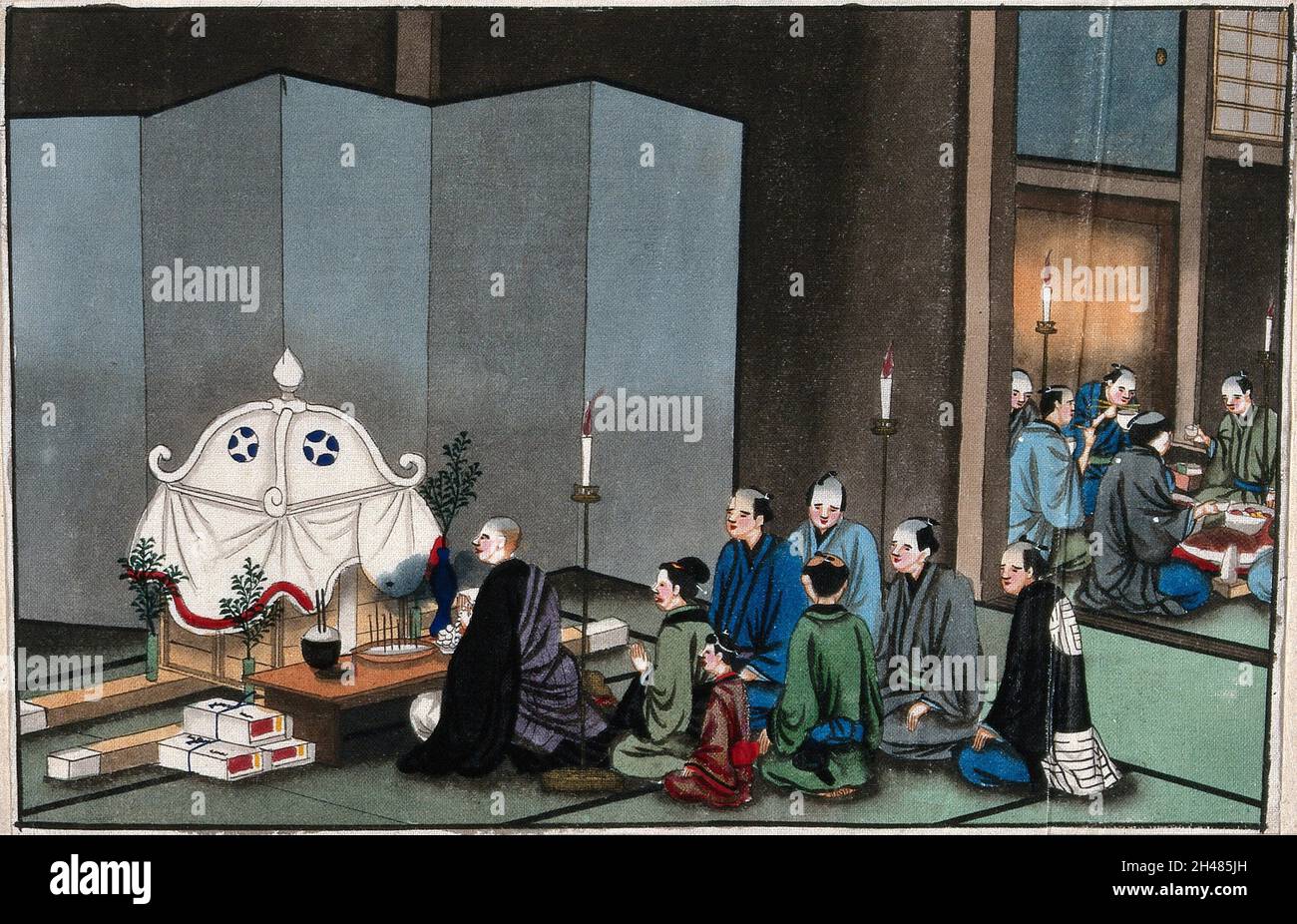 Buddhist funeral kneel hi-res stock photography and images - Alamy