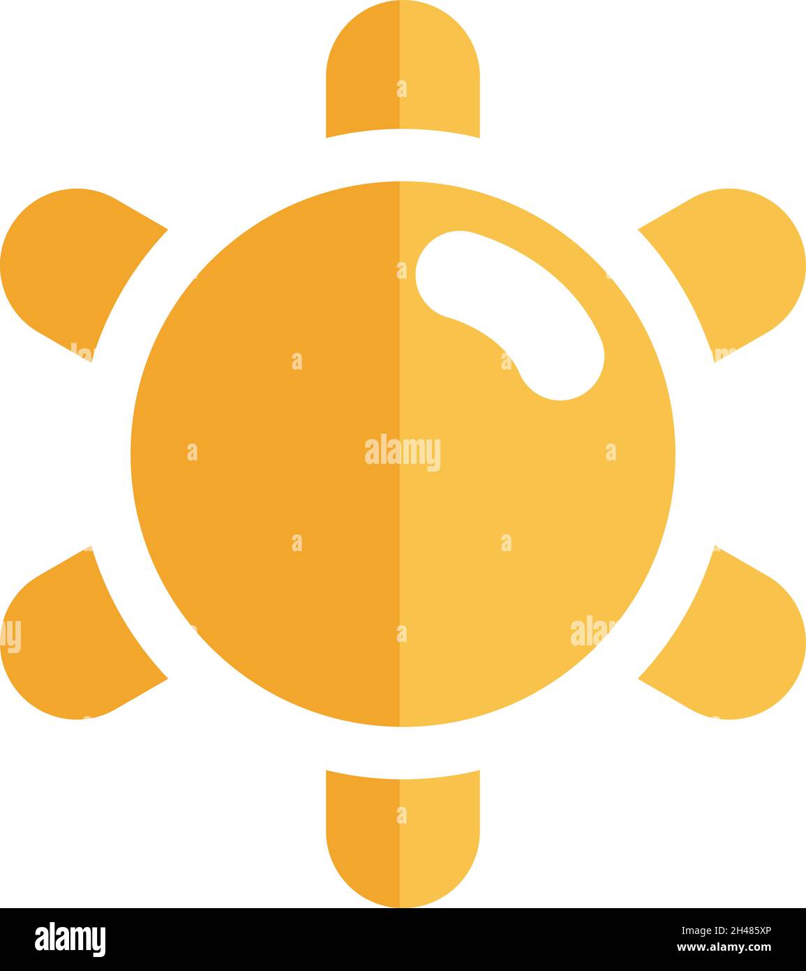 Spring sun, illustration, vector, on a white background Stock Vector ...