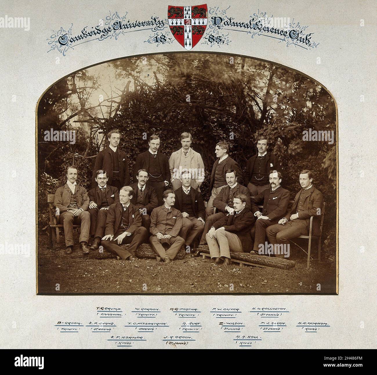 Cambridge University: the Natural Science Club; surmounted by the ...