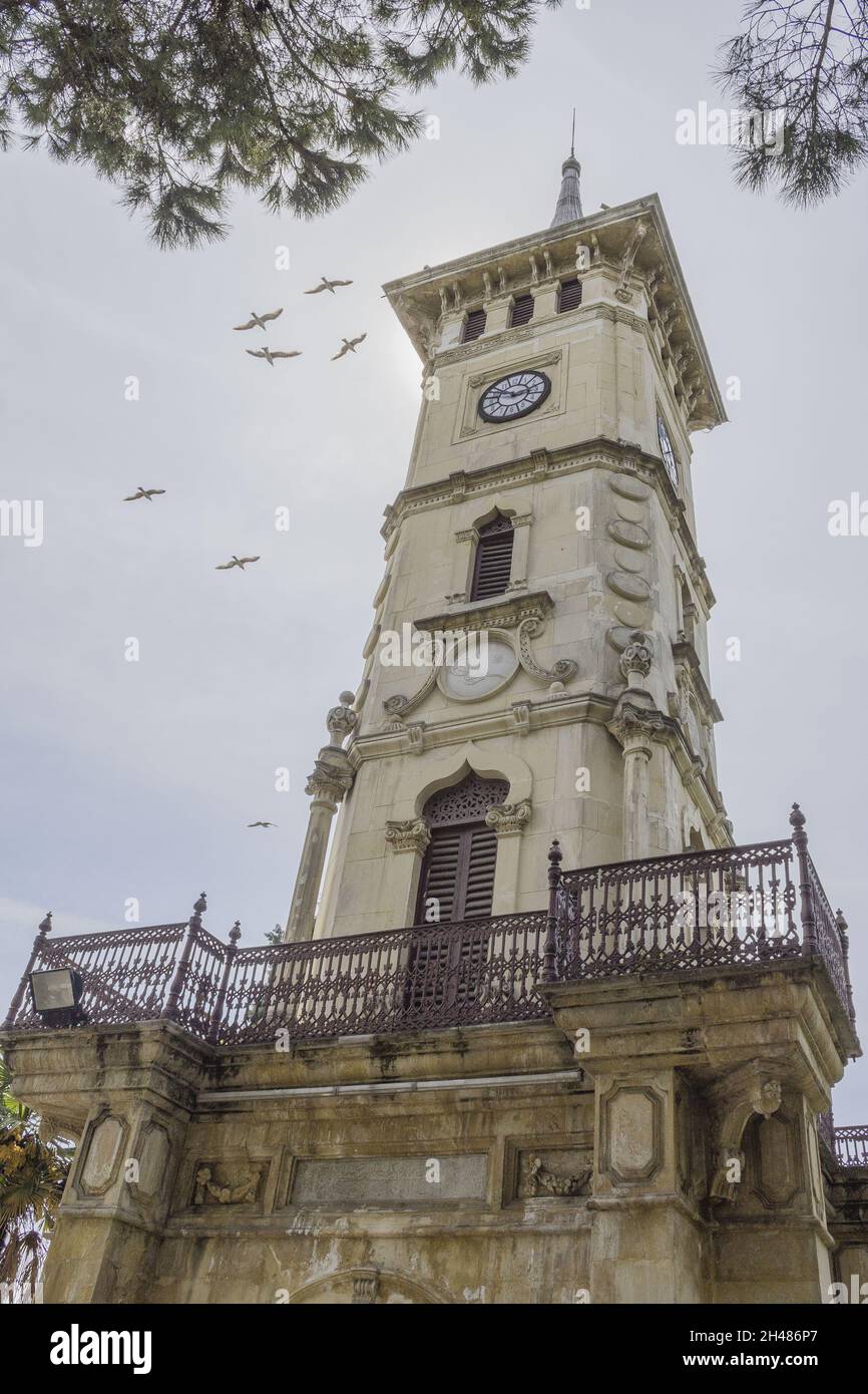 Low angle shot of the ?zmit Clock tower in Istanbul, Turkey Stock Photo ...