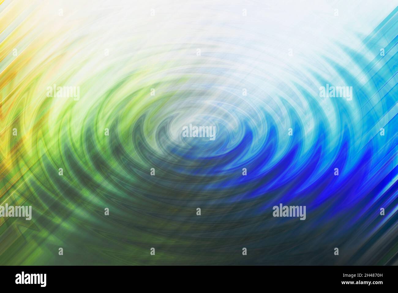 Unusual abstract yellow green and blue ripple background Stock Photo ...