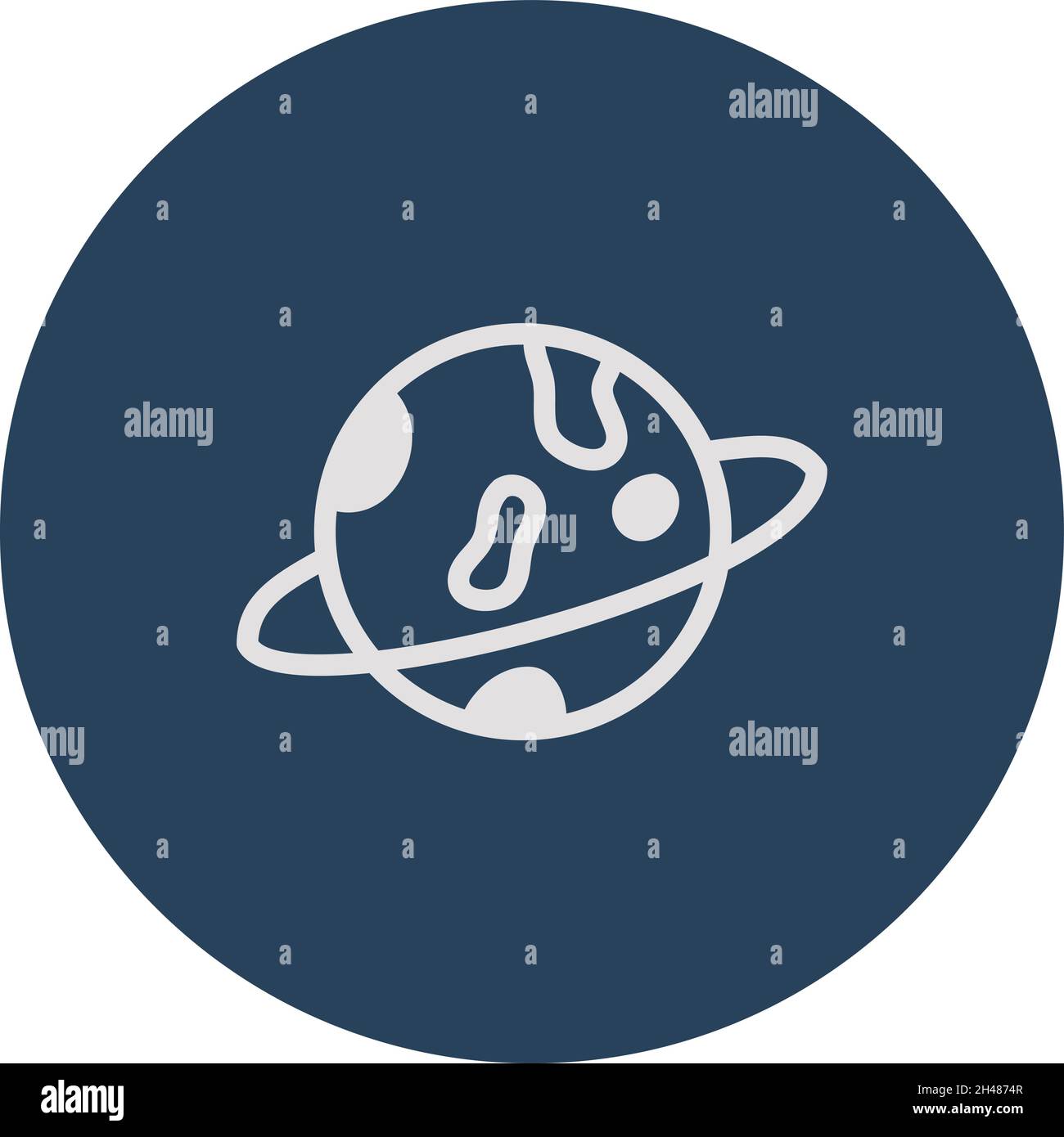 Planet earth, illustration, vector, on a white background Stock Vector ...