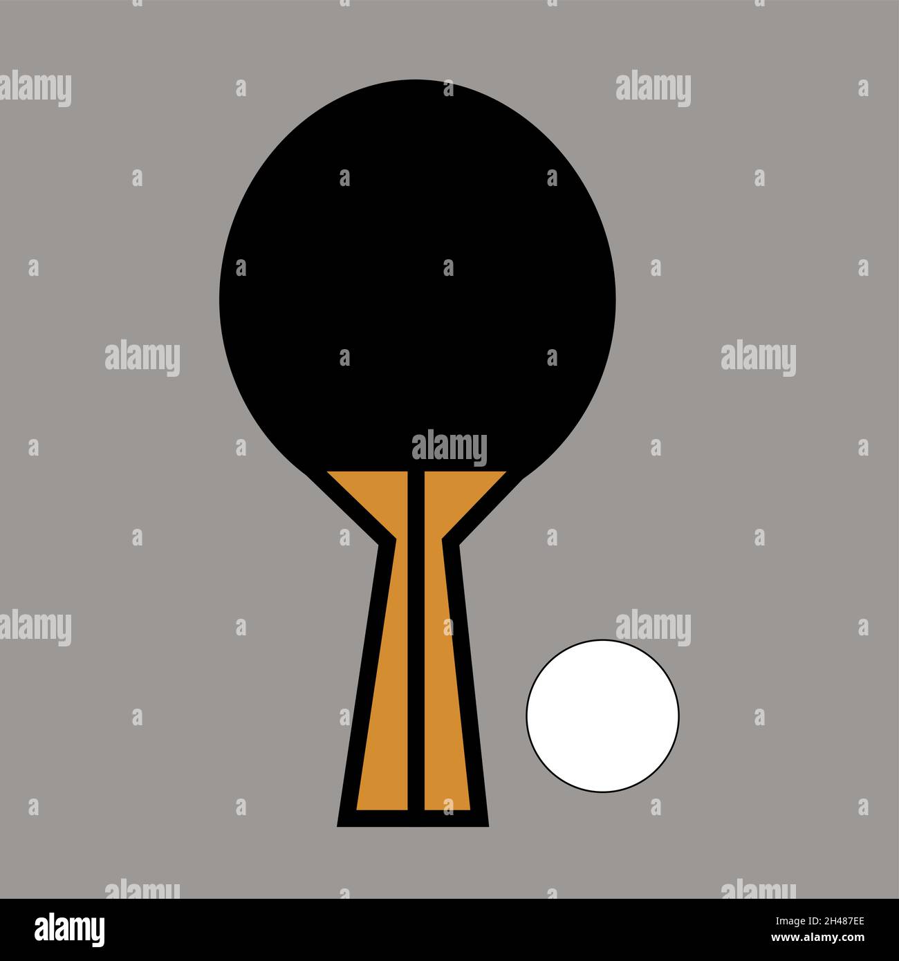 Ping pong paddle vector vectors hi-res stock photography and images - Alamy