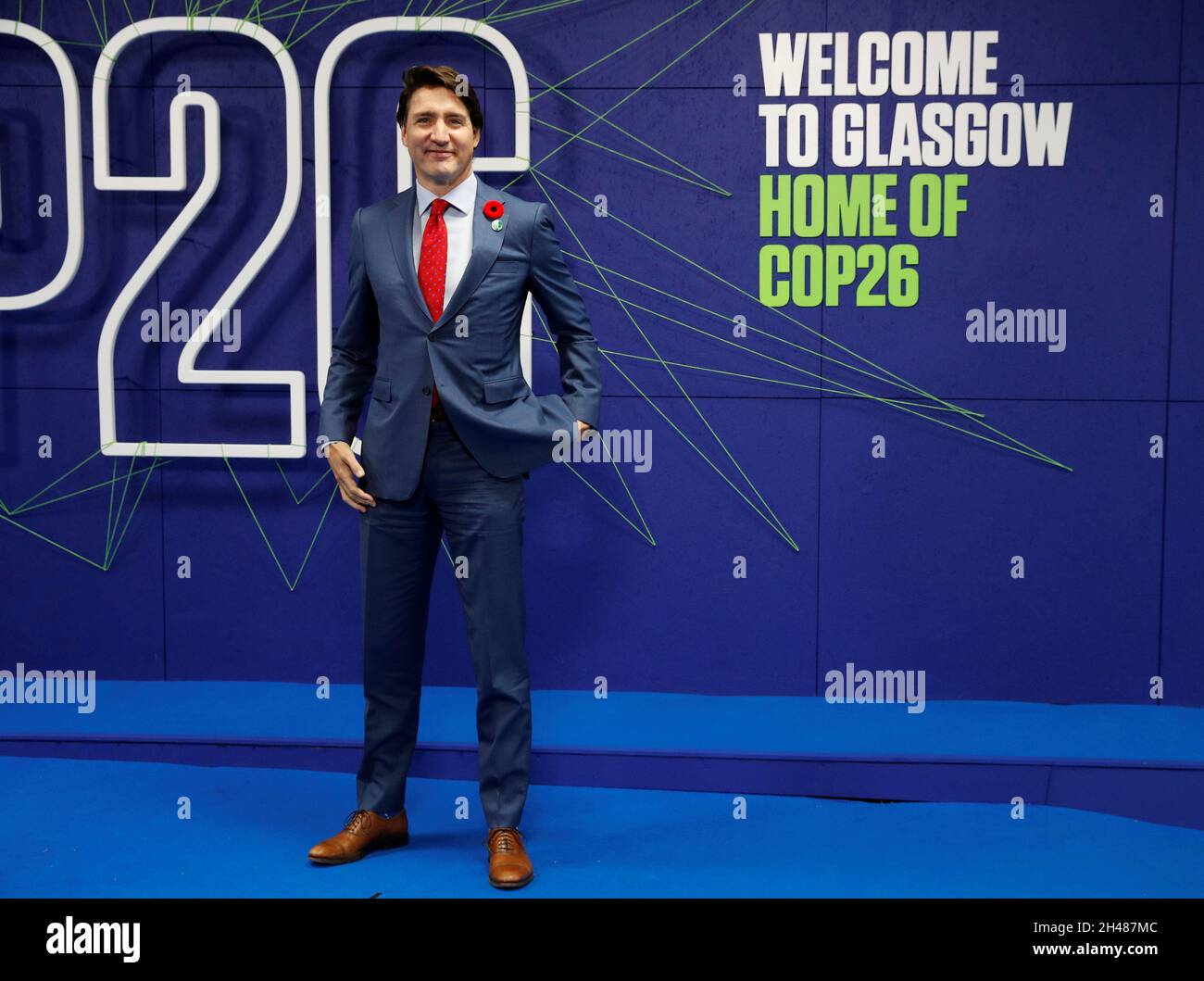 Canada's Prime Minister Justin Trudeau arrives for the Cop26 summit at ...