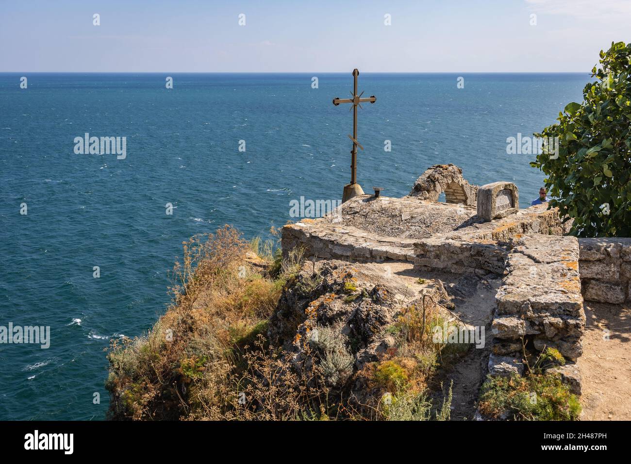 Chapel of Saint Nicholas of Myra on Kaliakra Cape in Southern Dobruja ...