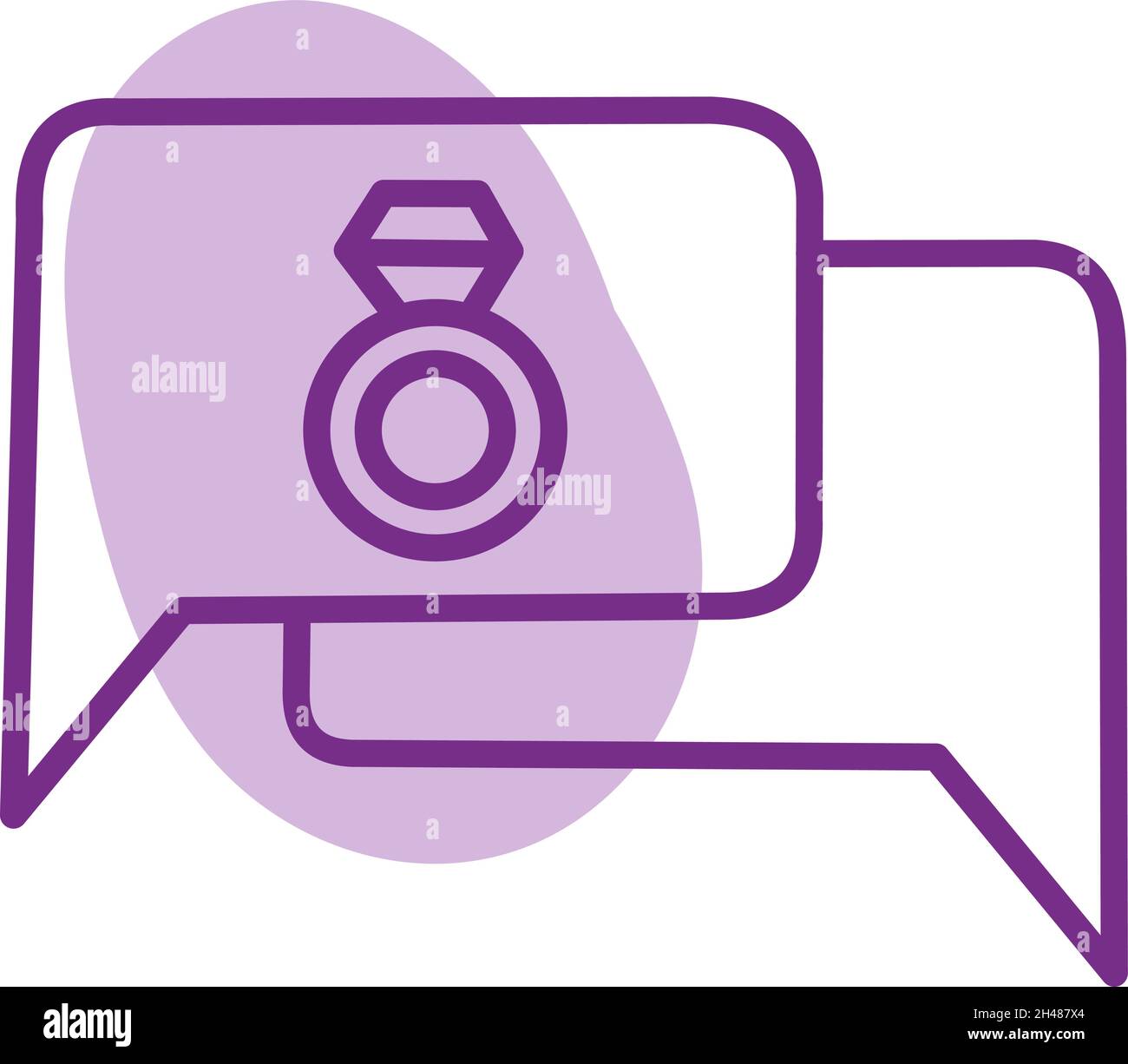 Proposal chat, illustration, vector, on a white background Stock Vector ...