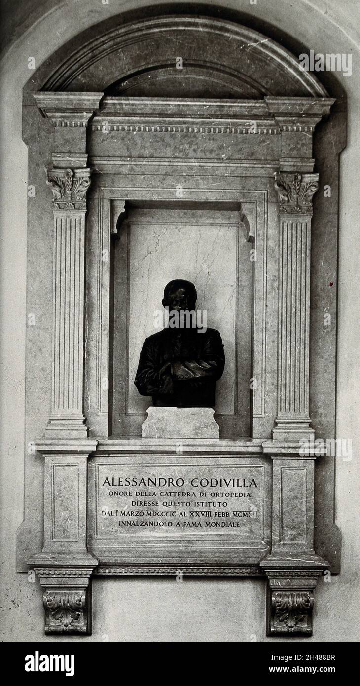 Alessandro Codivilla. Photograph after a bust Stock Photo - Alamy