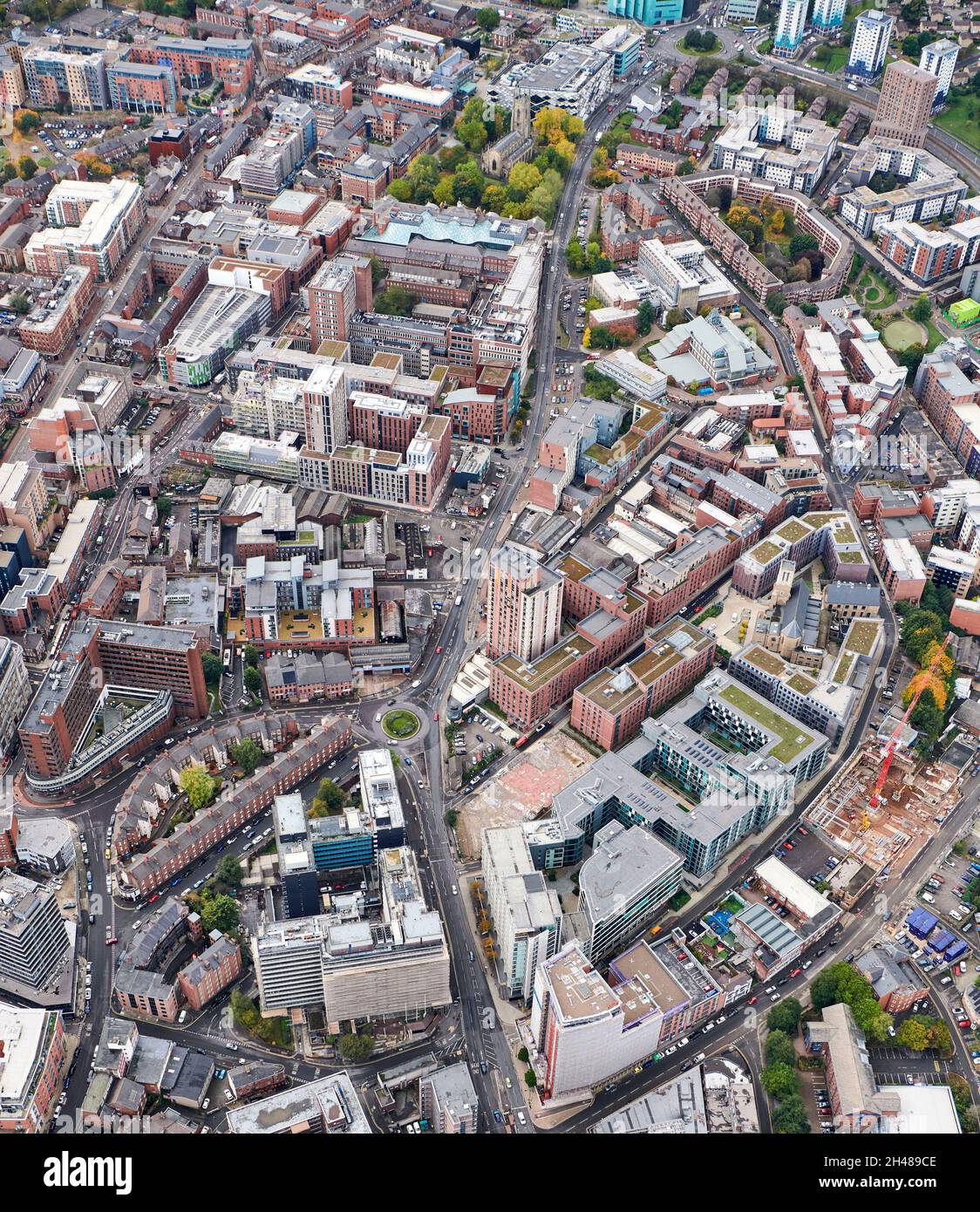Aerial air sheffield university hi-res stock photography and images - Alamy