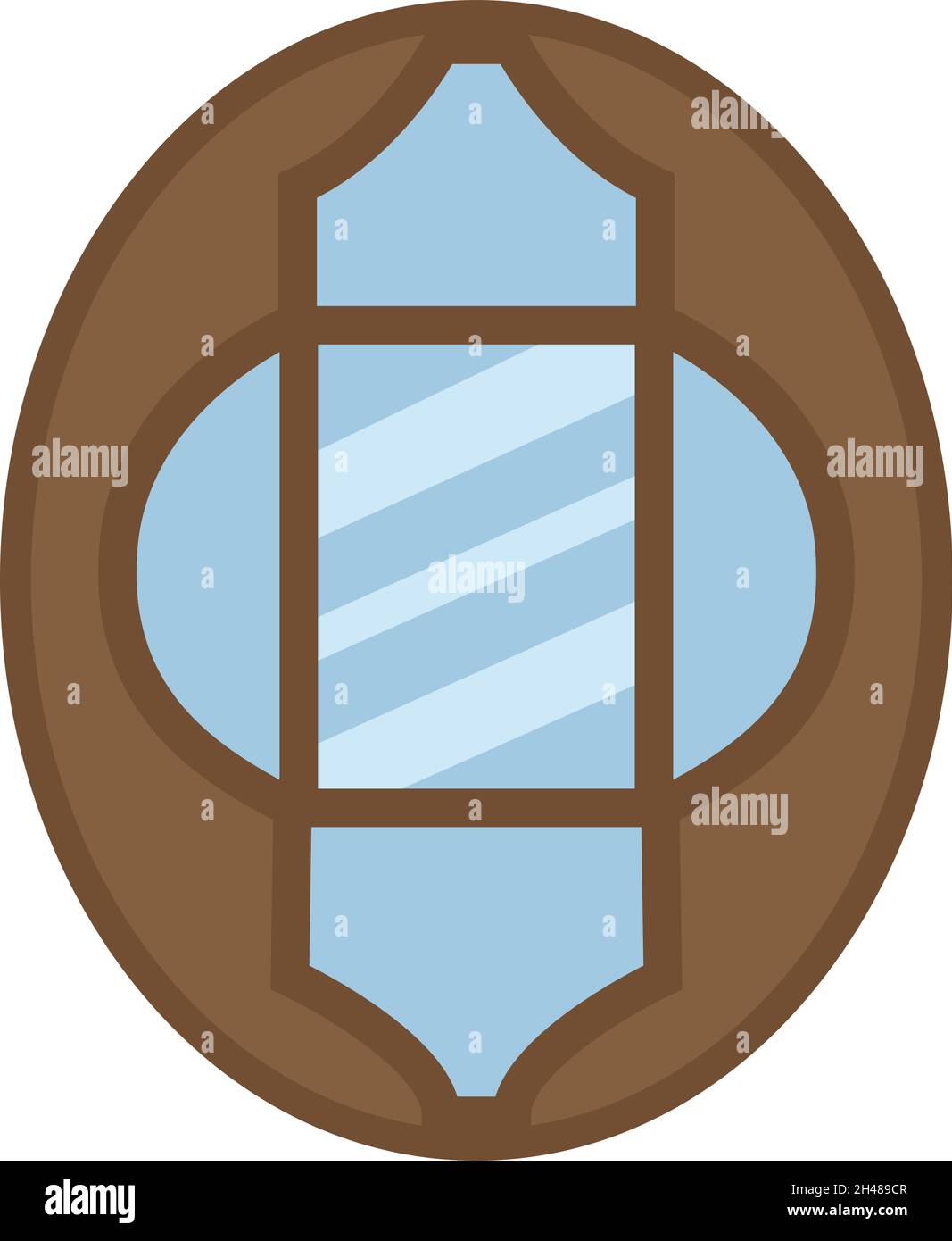 Circle window, illustration, vector, on a white background Stock Vector ...