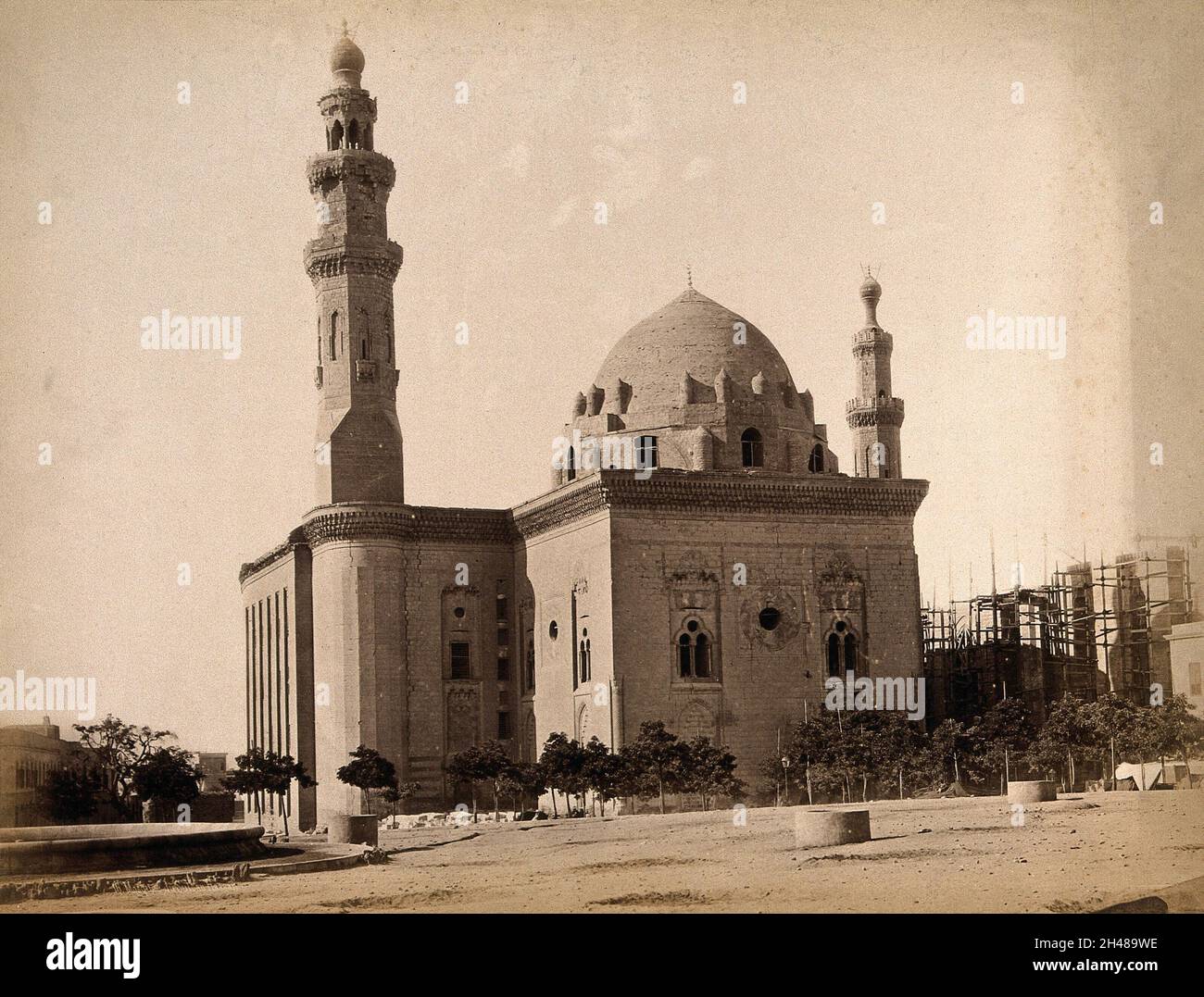 The Sultan Hassan mosque, Cairo, Egypt. Photograph by Pascal Sébah ...