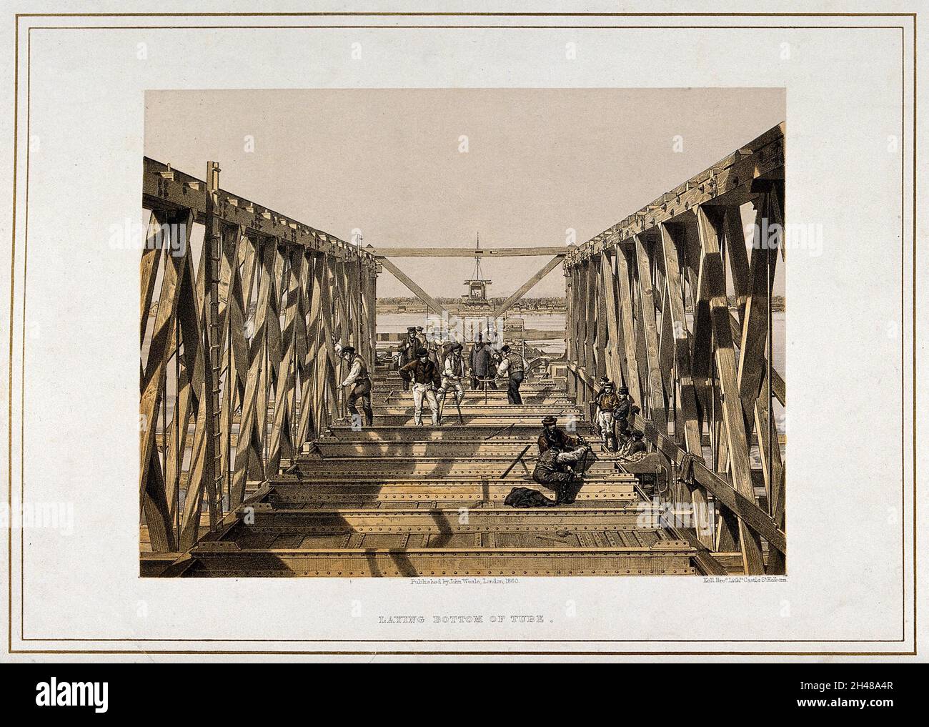 Civil engineering: building the Victoria Bridge across the Saint ...