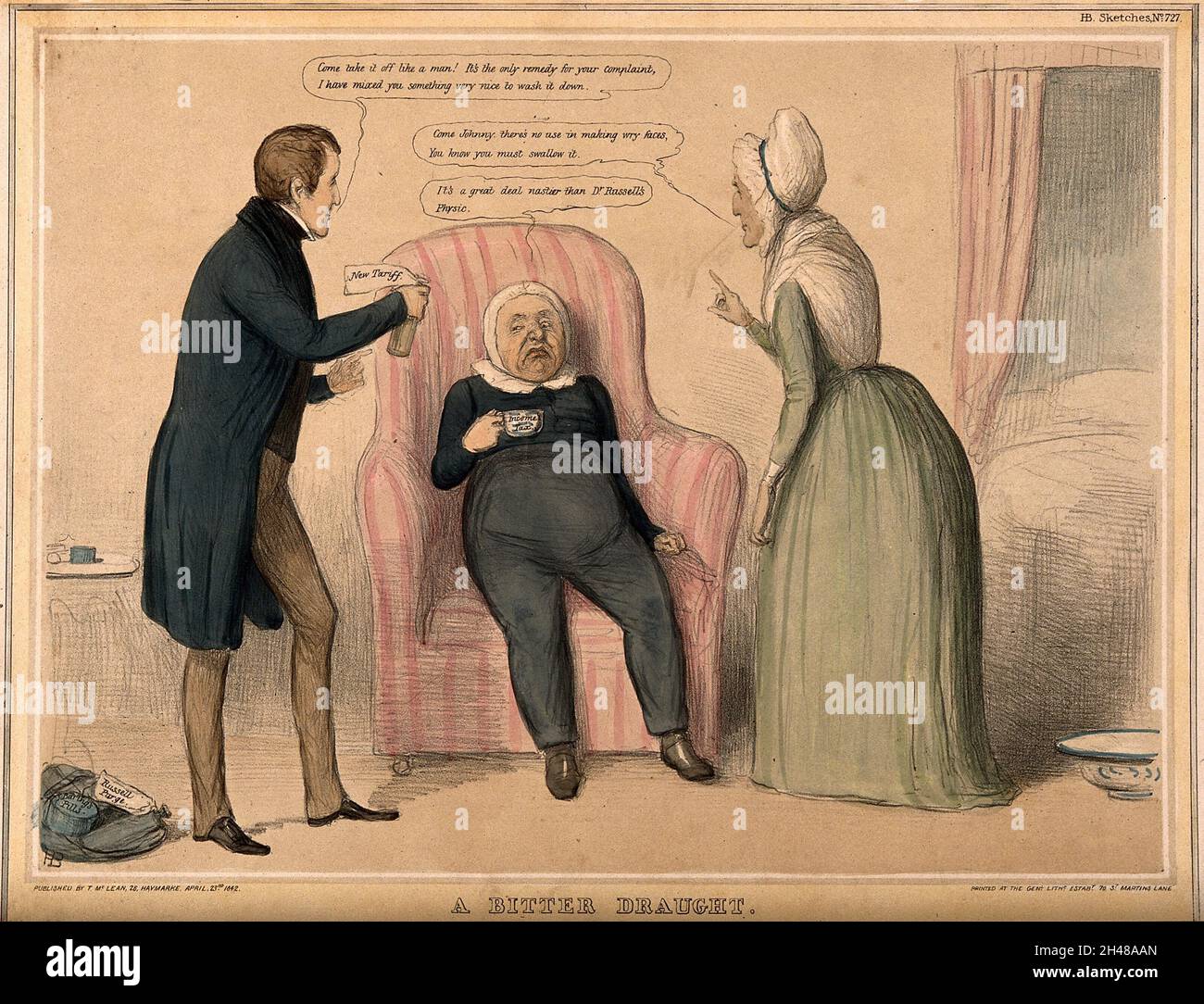 A doctor and nurse prescribing new medicines for their patient ...