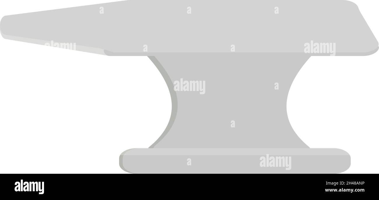 Metal anvil, illustration, vector on a white background Stock Vector ...