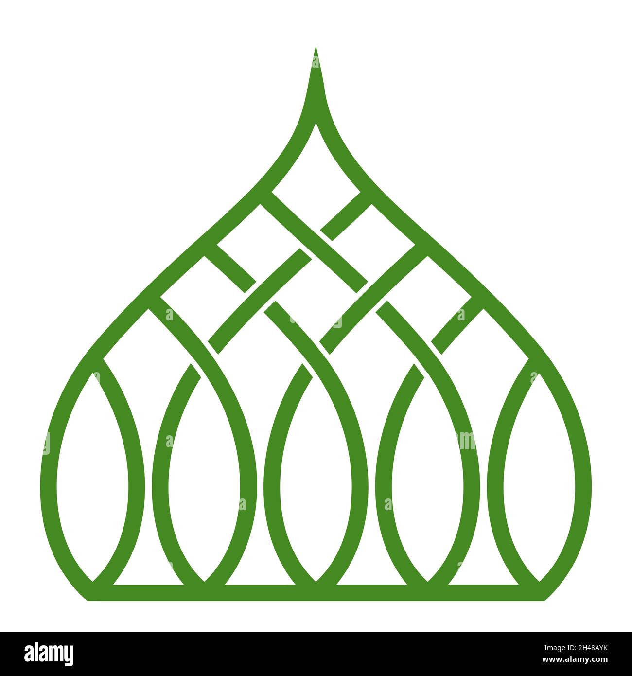 Arab Islamic green dome mosque logo Arab resort chic dome apartments ...