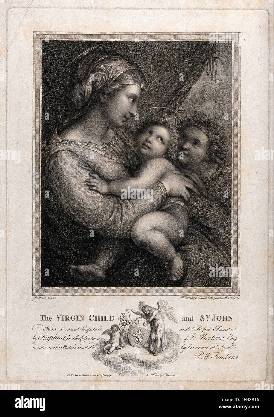 Saint Mary (the Blessed Virgin) with the Christ Child and Saint John ...