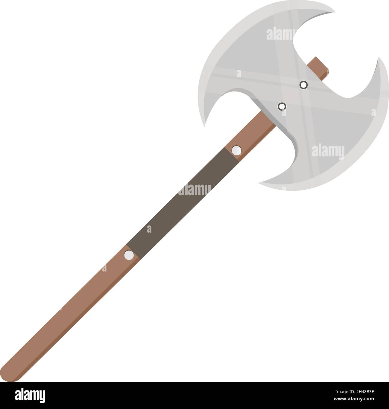 Big axe, illustration, vector on a white background Stock Vector Image ...