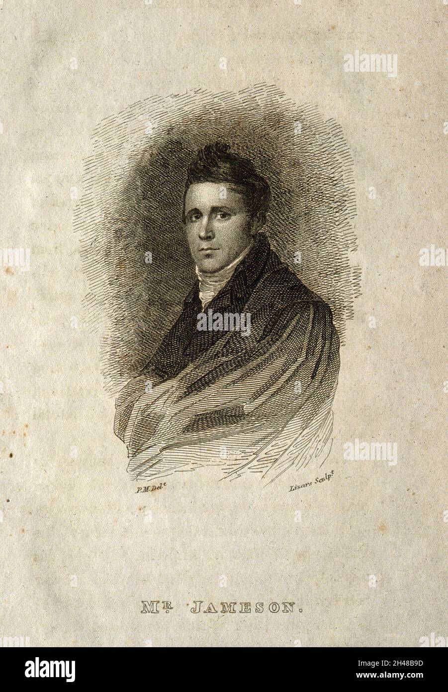 Robert Jameson. Line engraving by W. H. Lizars, 1819, after Peter ...