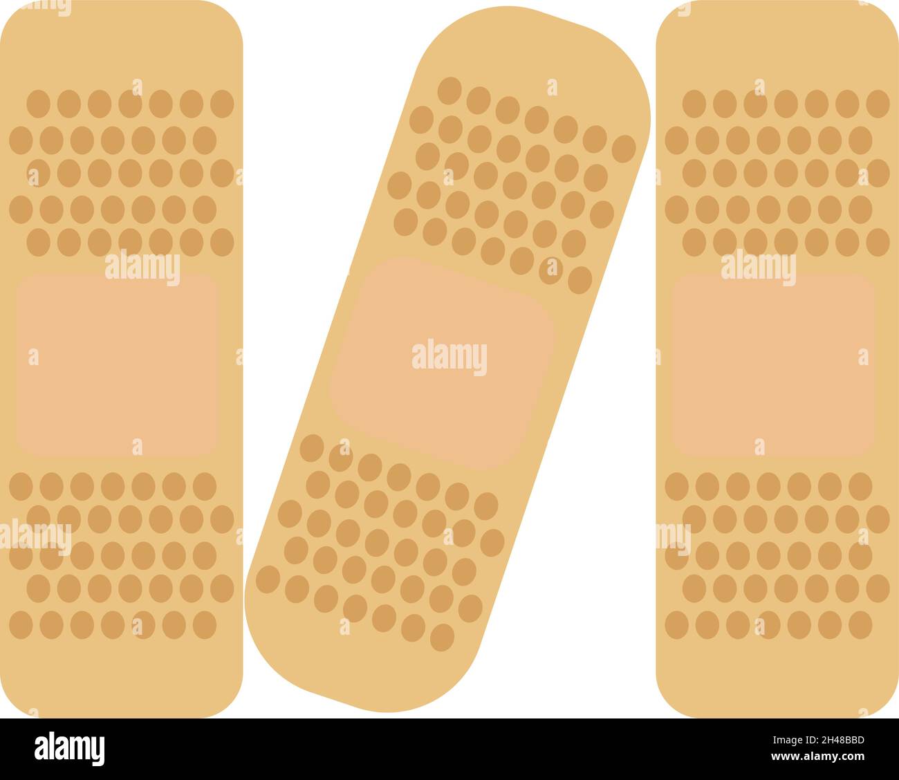 Bandages, illustration, vector on a white background Stock Vector Image ...