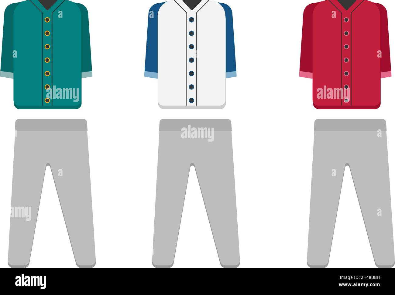 Red jerseys Stock Vector Images - Alamy