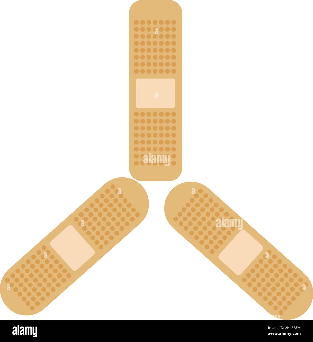 Band aids, illustration, vector on a white background Stock Vector ...