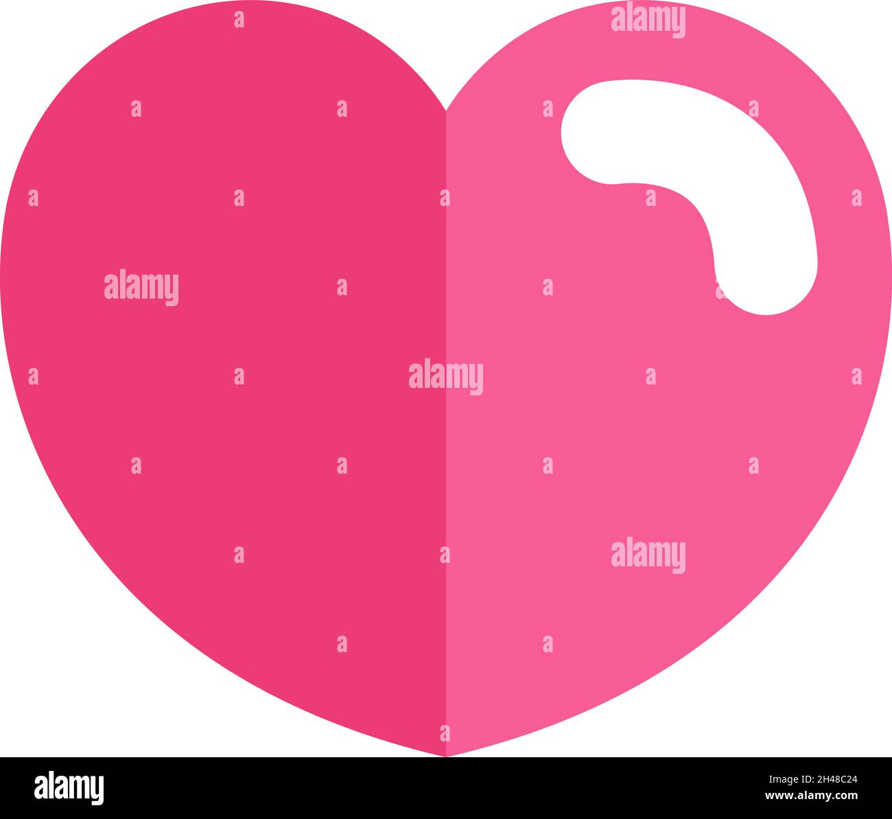 Wedding heart, illustration, vector, on a white background Stock Vector ...