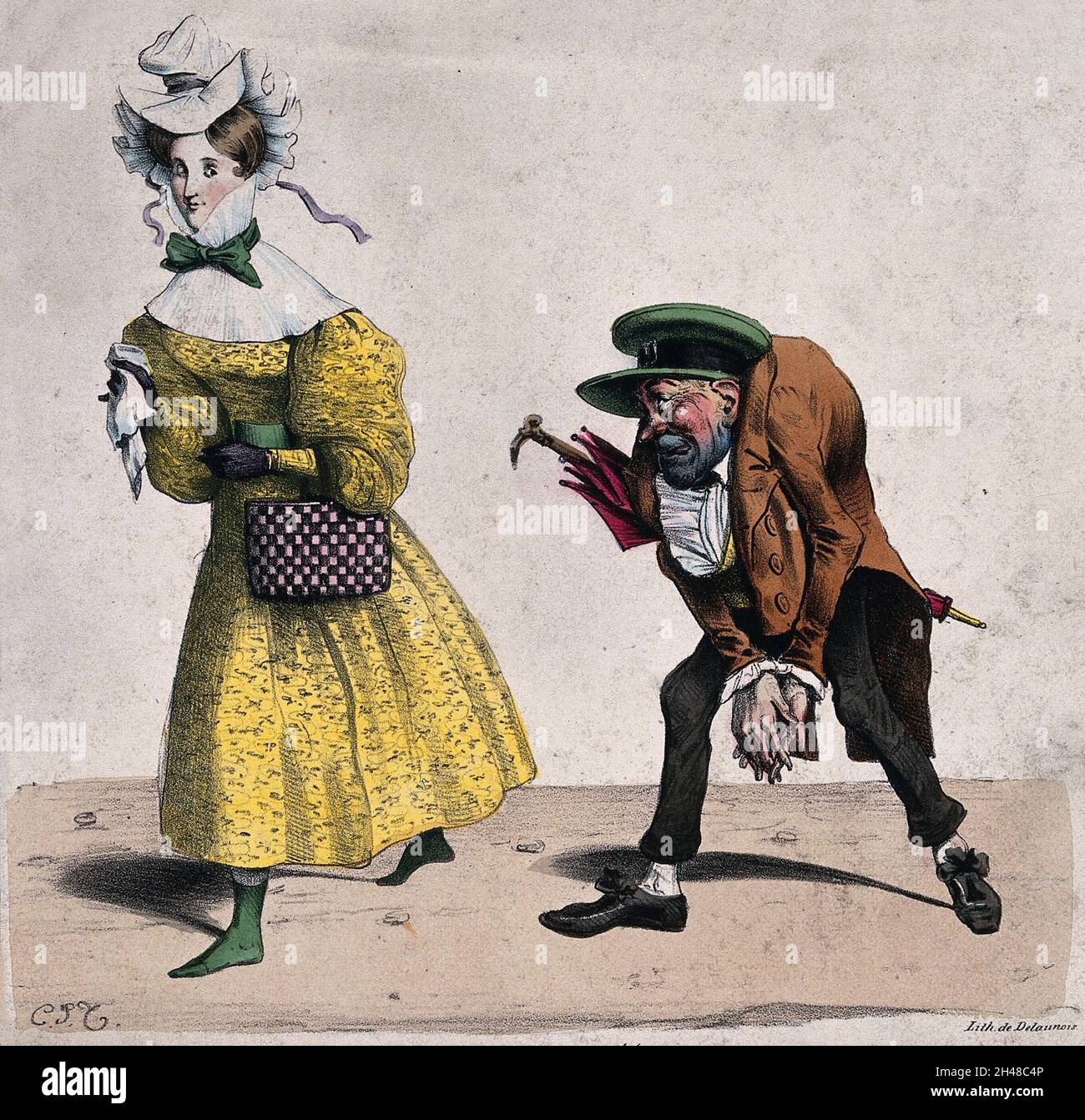 Hunchback woman hi-res stock photography and images - Alamy