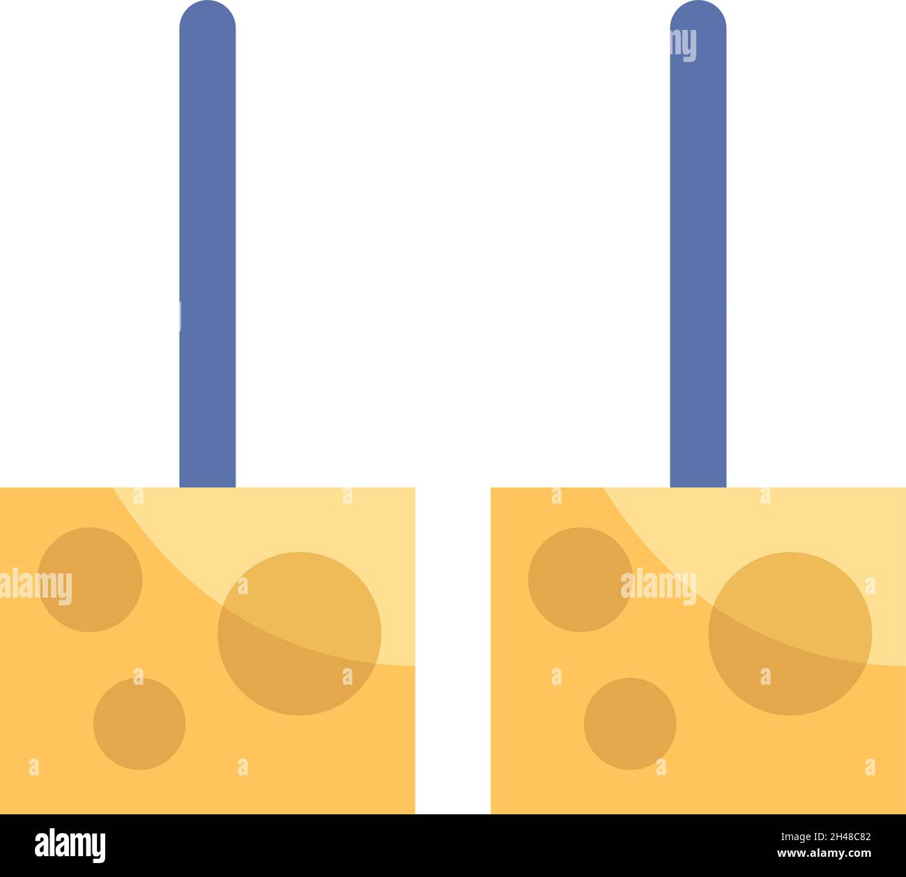 Small cheese, illustration, vector, on a white background Stock Vector ...