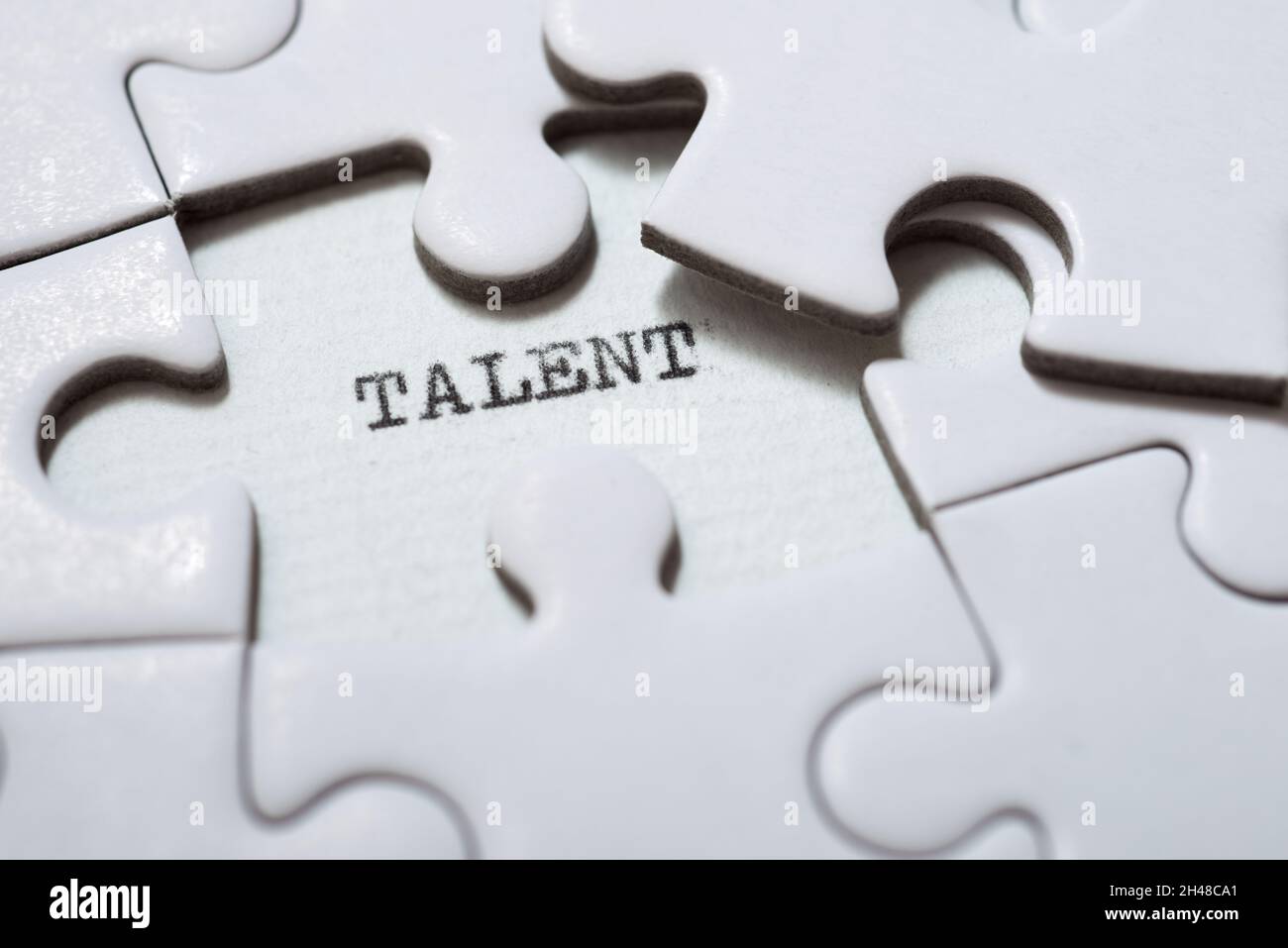 The word talent written with a typewriter Stock Photo - Alamy
