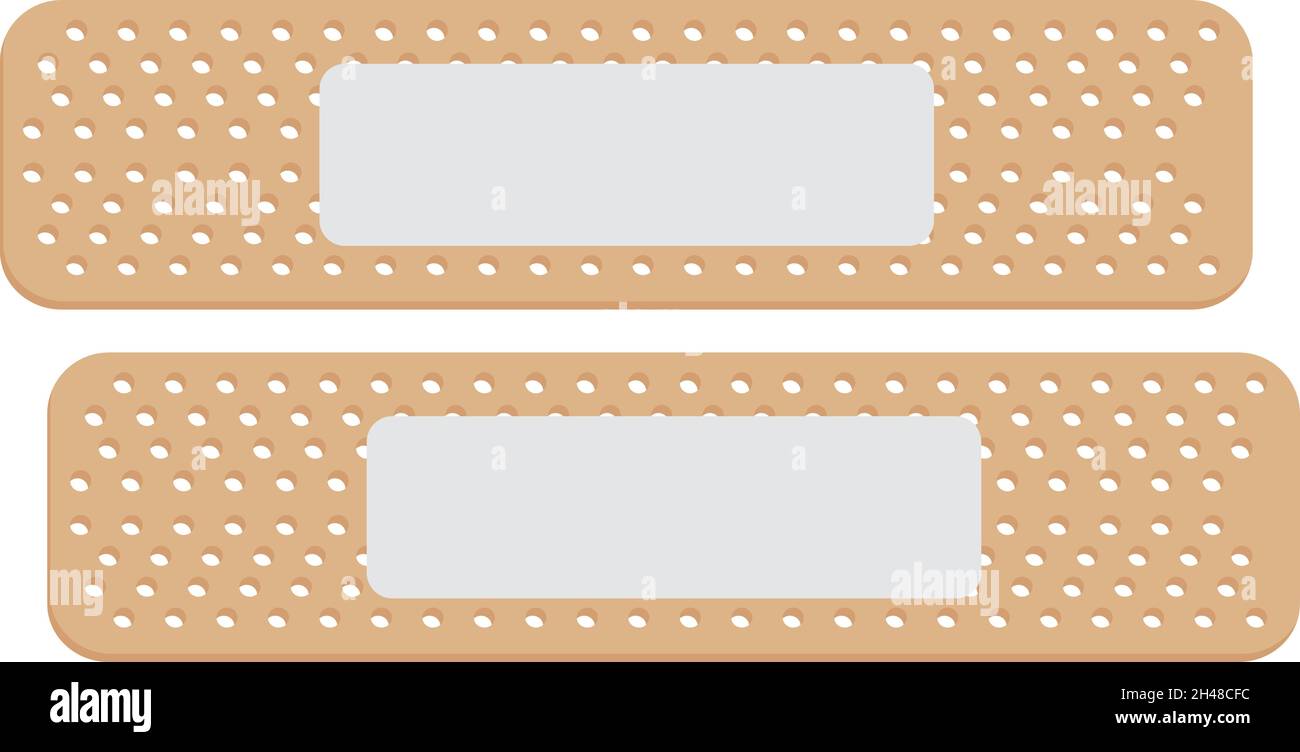 First aid bandage, illustration, vector on a white background Stock ...