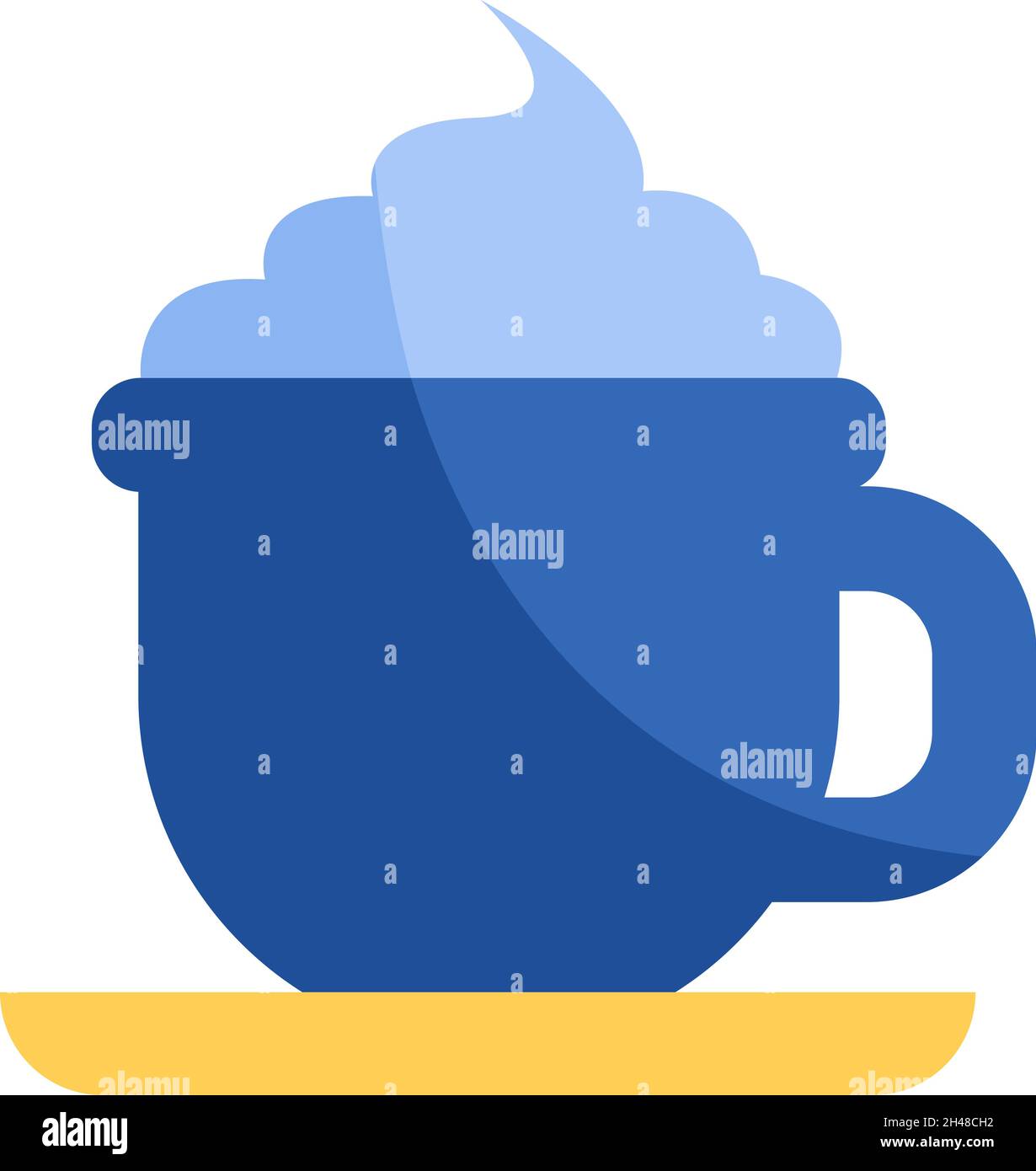 Winter coffee, illustration, vector, on a white background Stock Vector ...