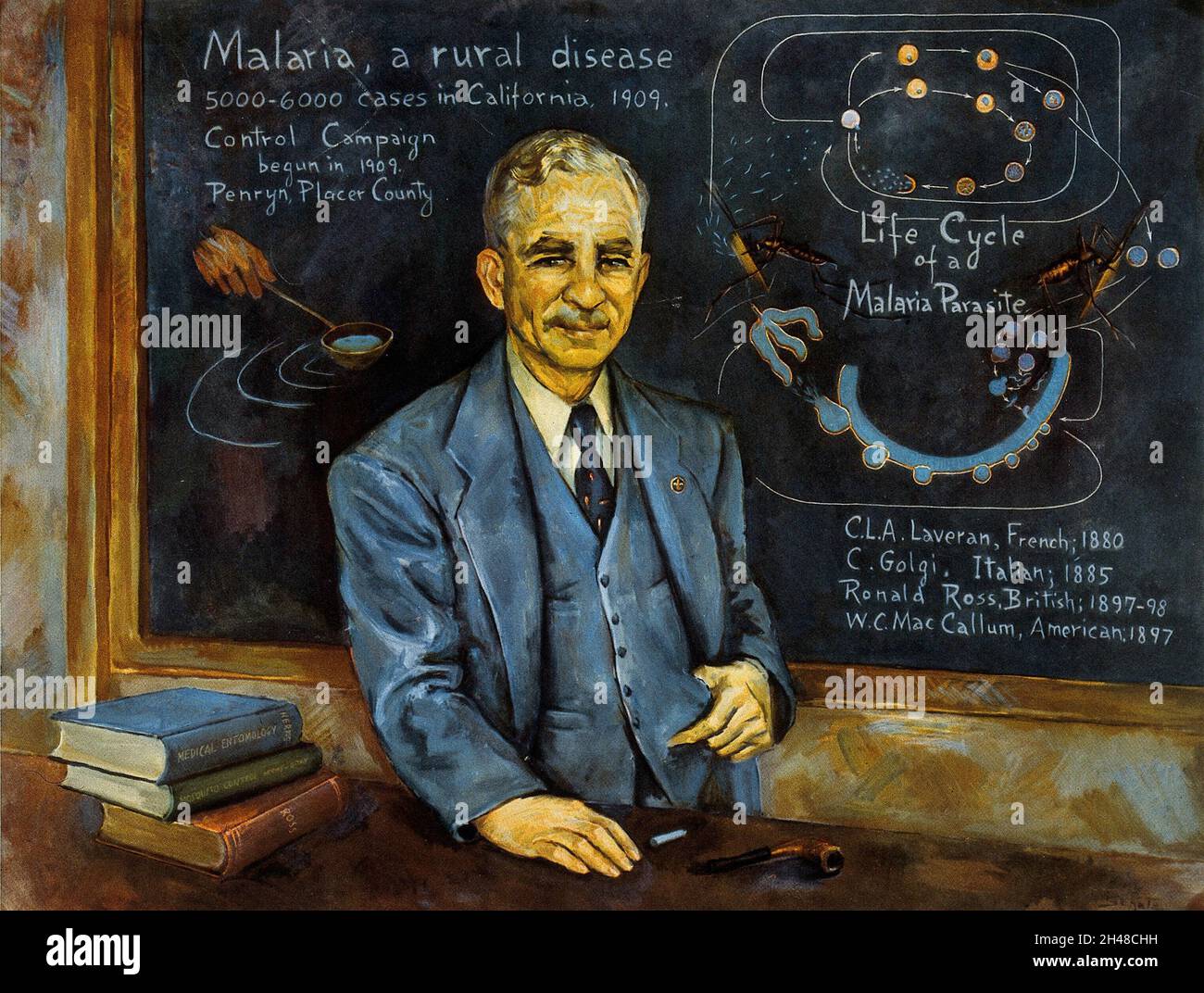 William Brodbeck Herms. Process print after a painting Stock Photo - Alamy