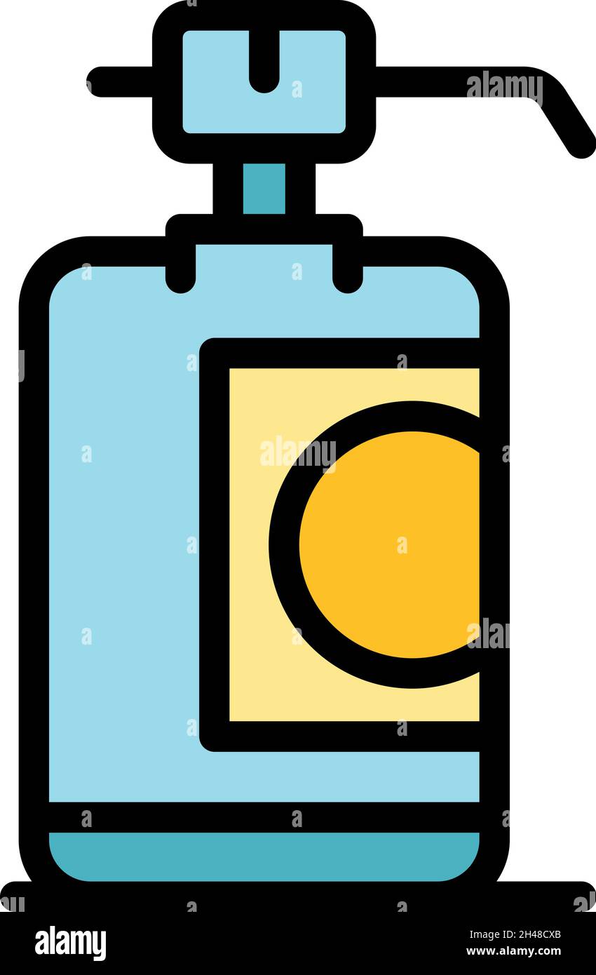 Liquid cleaning solution icon. Outline liquid cleaning solution vector ...
