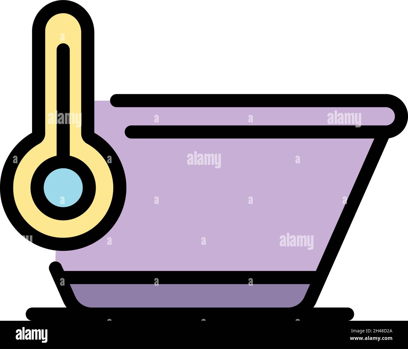 Hot washing icon. Outline hot washing vector icon color flat isolated ...