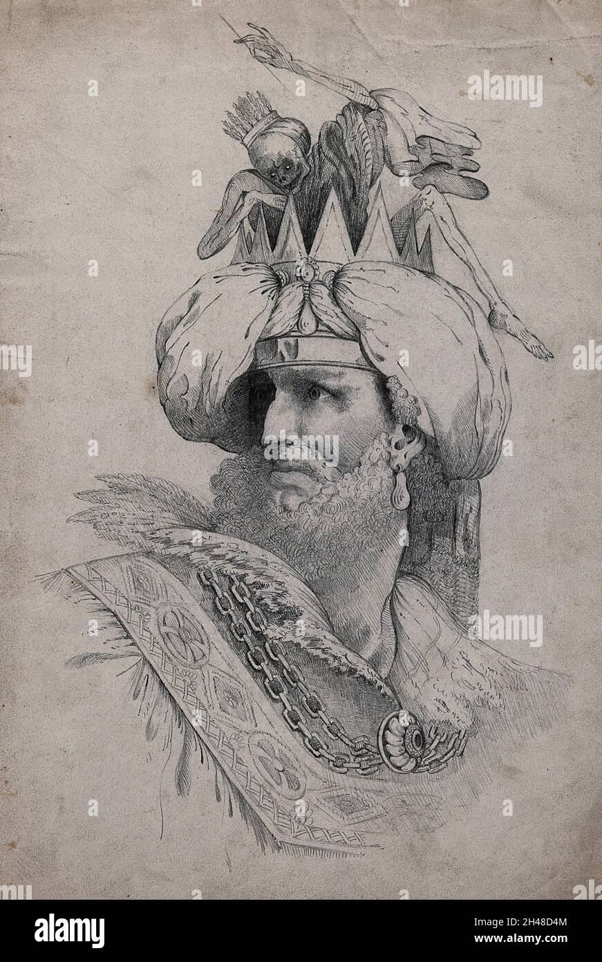 King Richard II as described by William Shakespeare. Drawing after J.H ...