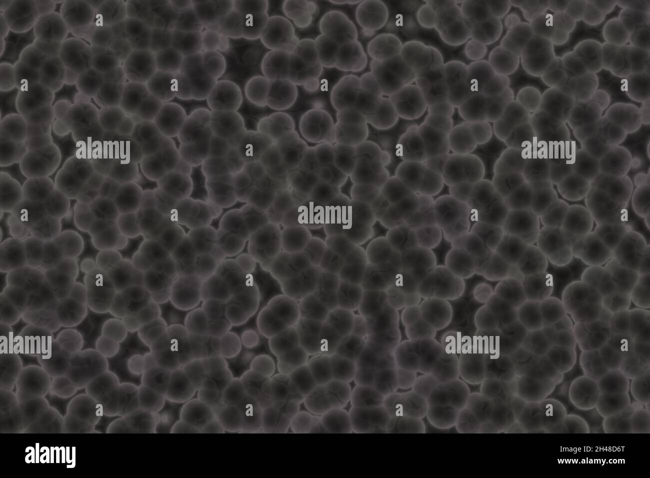 creative amazing a lot of biological bacteria digitally drawn ...