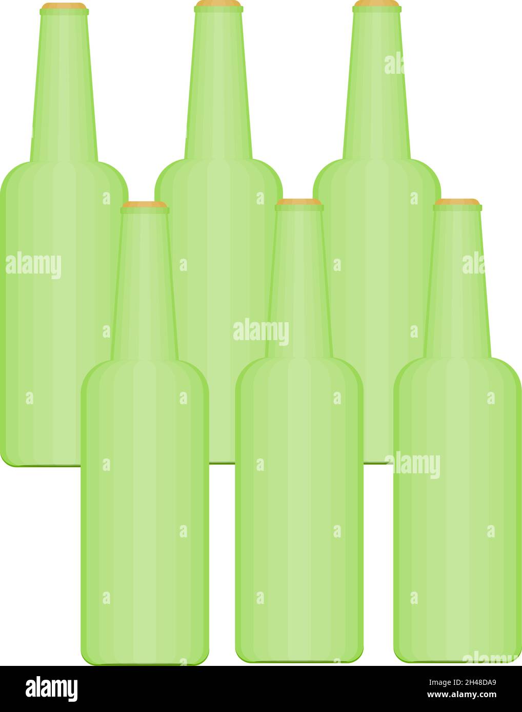 Empty of bottles Stock Vector Images - Alamy