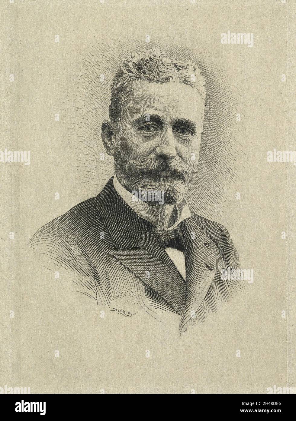 Jean Baptiste Nicolas Duguet. Etching by R. Rodriguez Stock Photo - Alamy