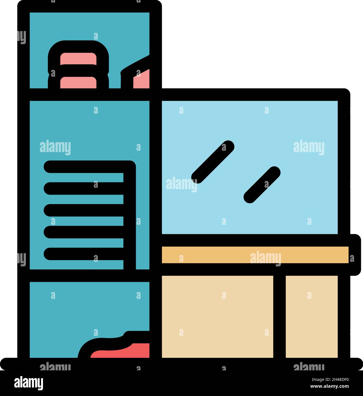 Modern dressing room icon. Outline modern dressing room vector icon ...