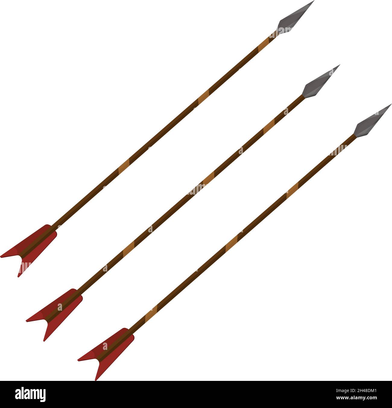 Sharp arrows, illustration, vector on a white background Stock Vector ...