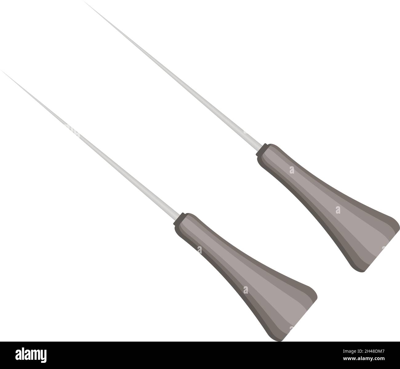 Sharp Awl, illustration, vector on a white background Stock Vector ...