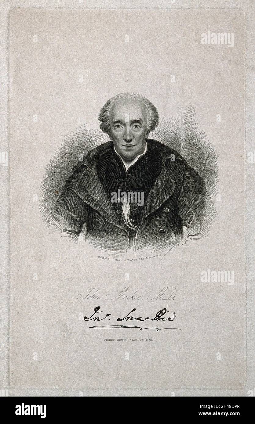 John Mackie. Stipple engraving by S. Freeman, 1830, after J. Moore ...
