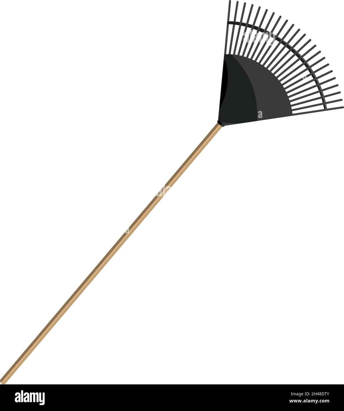 Cavex leaf rake, illustration, vector on a white background Stock ...