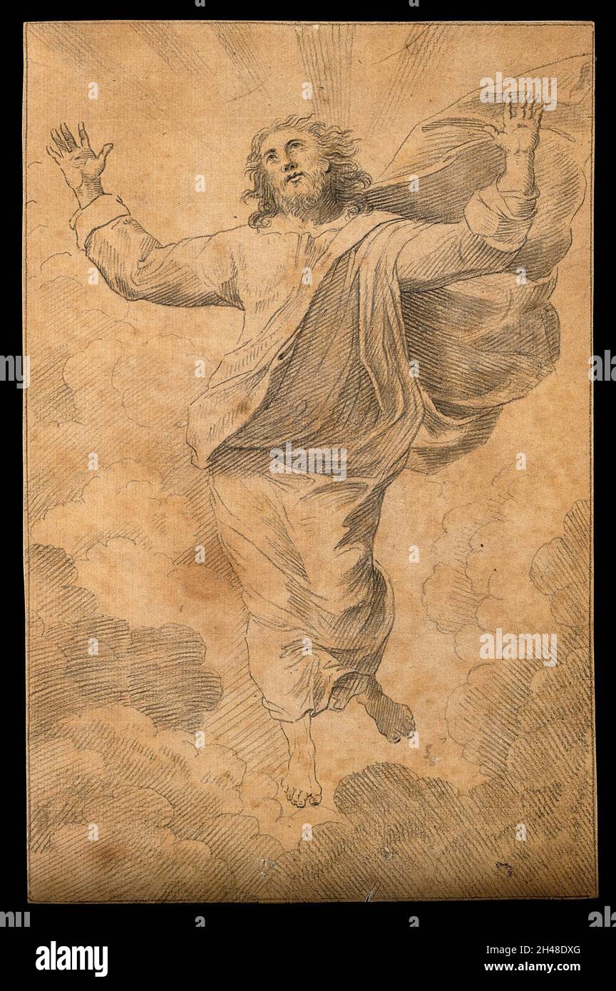 The transfigured Christ. Drawing, c. 1788, after Raphael Stock Photo ...