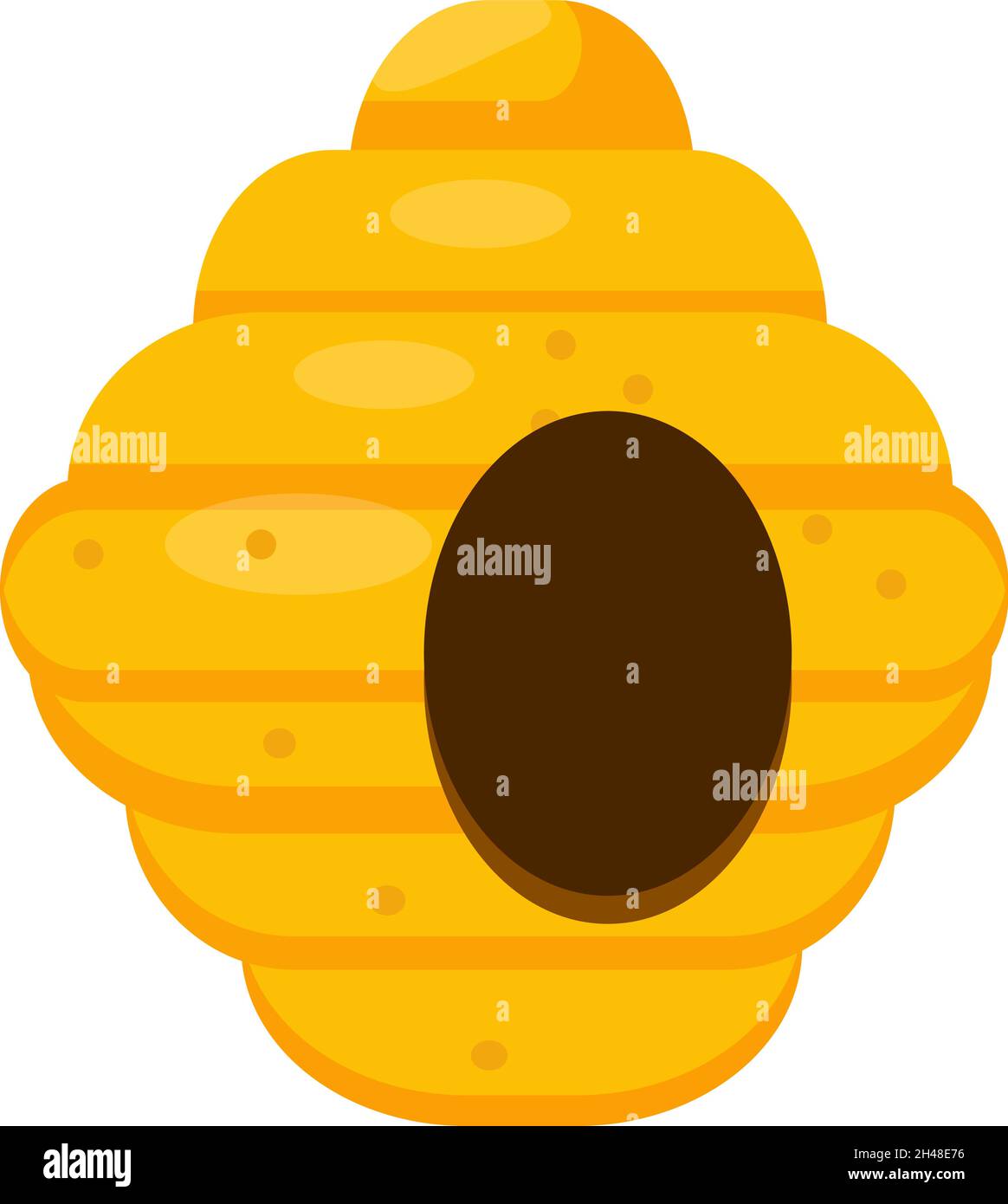 Bee hive, illustration, vector on a white background Stock Vector Image ...