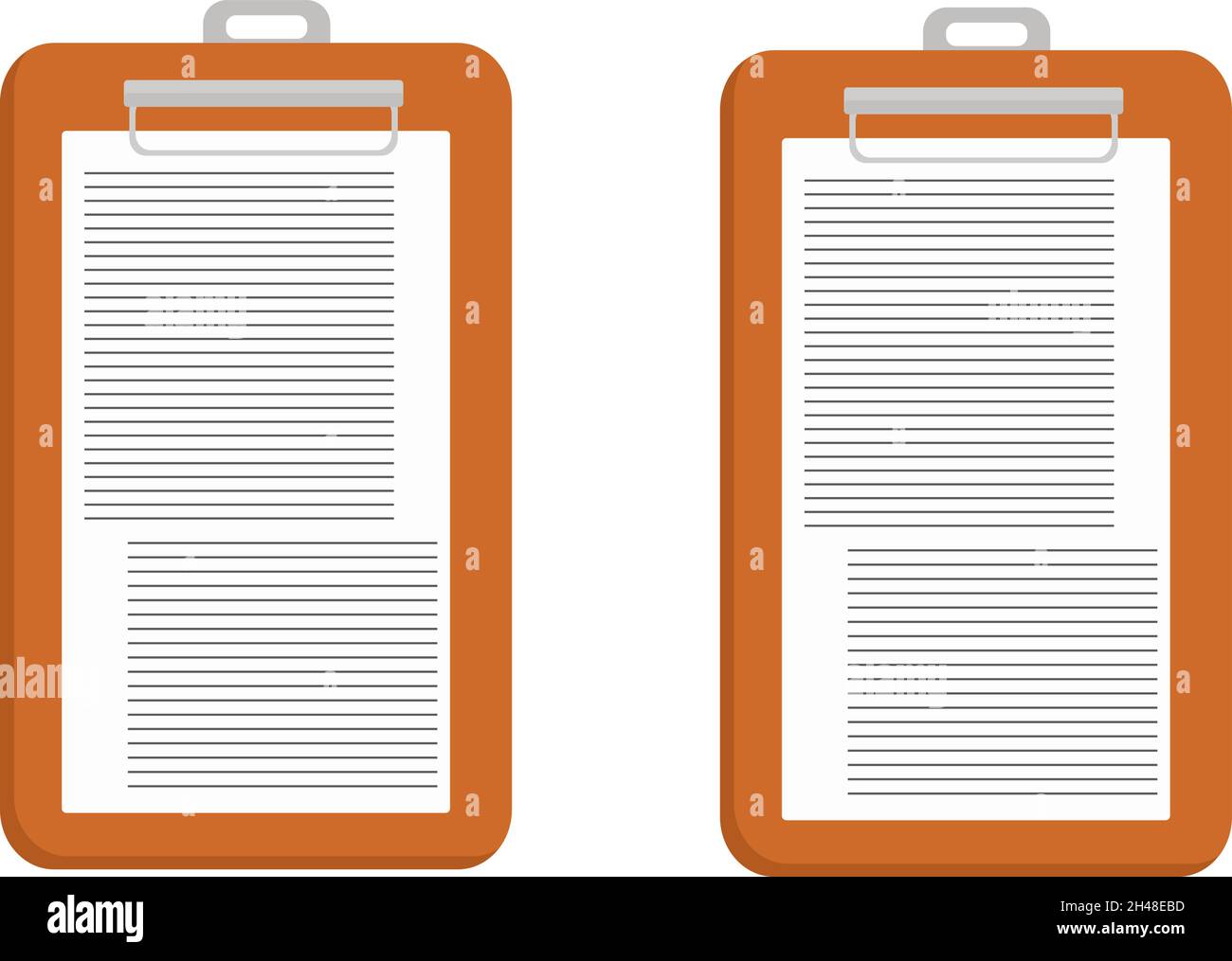Red clipboard, illustration, vector on a white background Stock Vector ...
