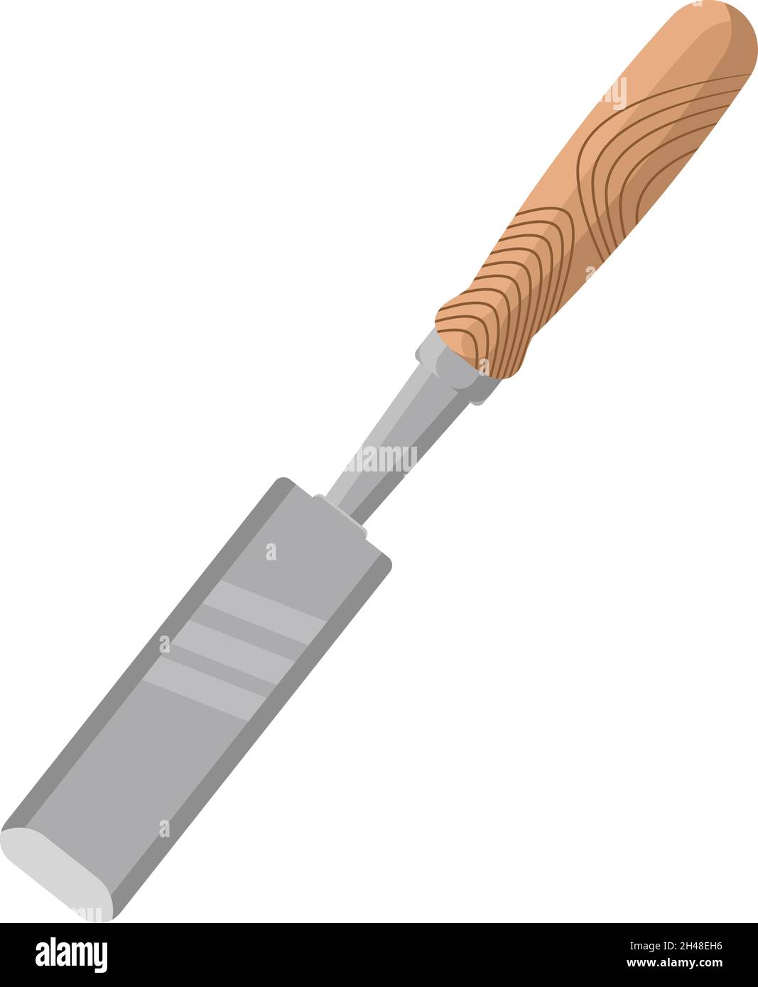 Chisel tool, illustration, vector on a white background Stock Vector ...