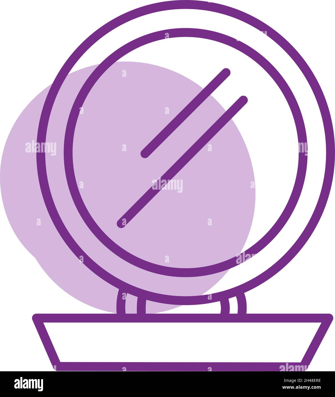 Holiday mirror, illustration, vector, on a white background Stock ...