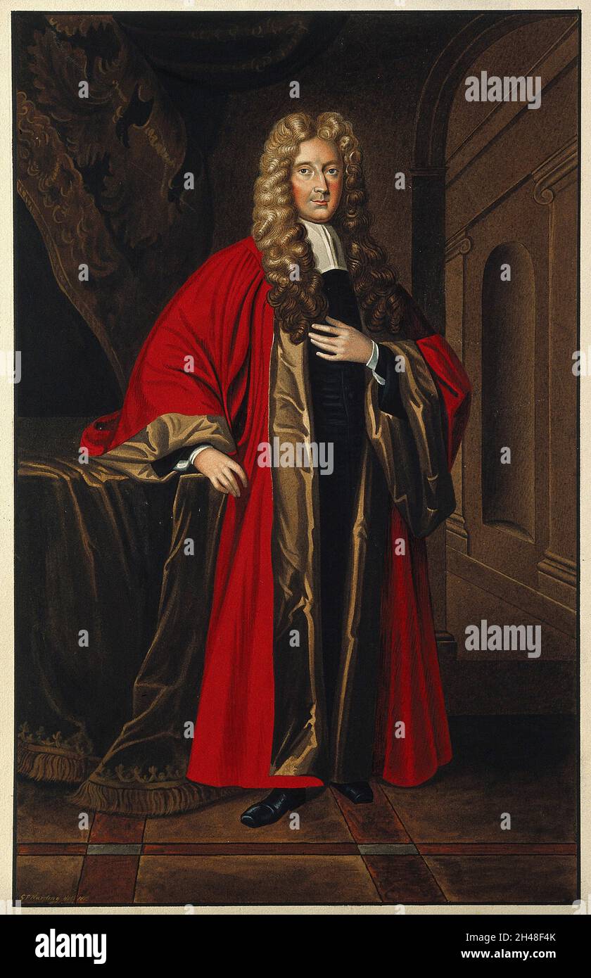 Charles Goodall. Watercolour painting by G. P. Harding, 1810, after T ...