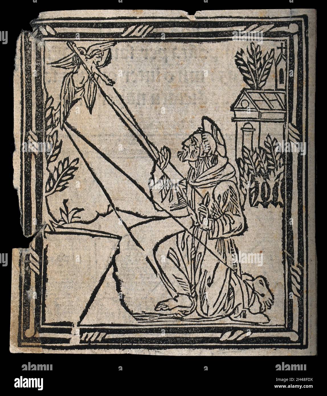 Saint Francis of Assisi receiving the stigmata of Christ from the ...